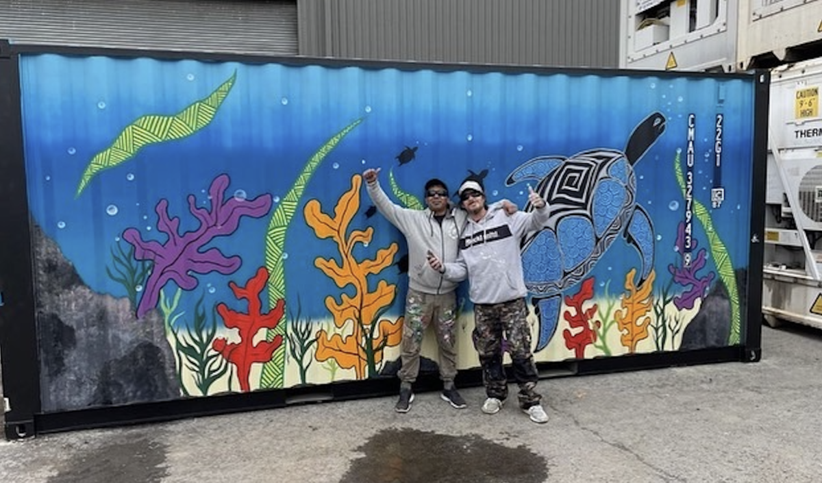 The Torch Artist’s Create Container Mural | The Torch
